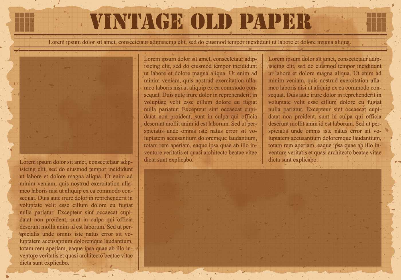 Old Blank Newspaper Template Sample Design Templates